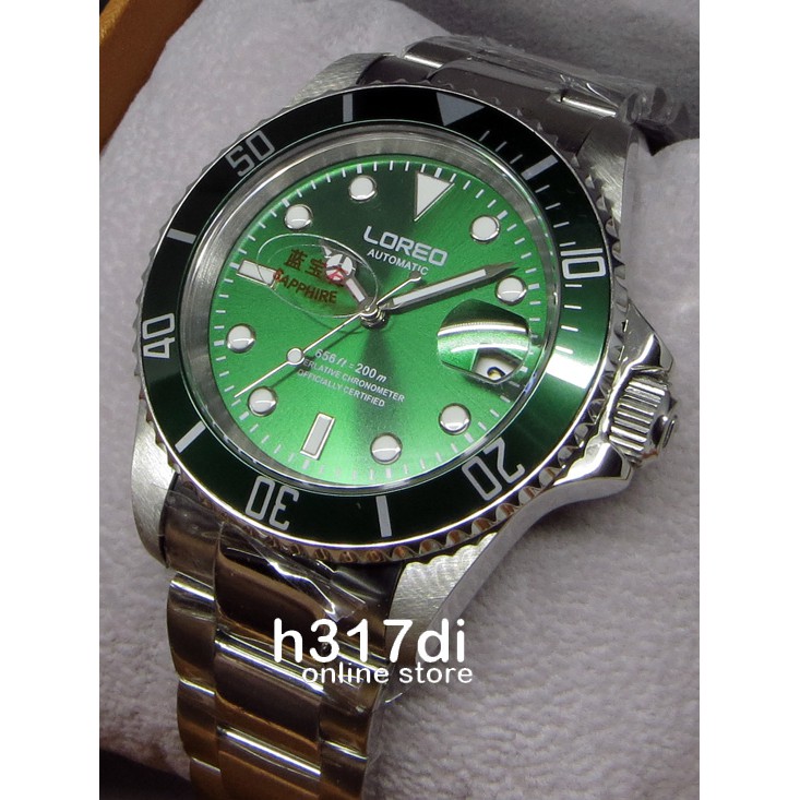 Jual Loreo Automatic Sapphire Diver Submariner Homage | Shopee Indonesia