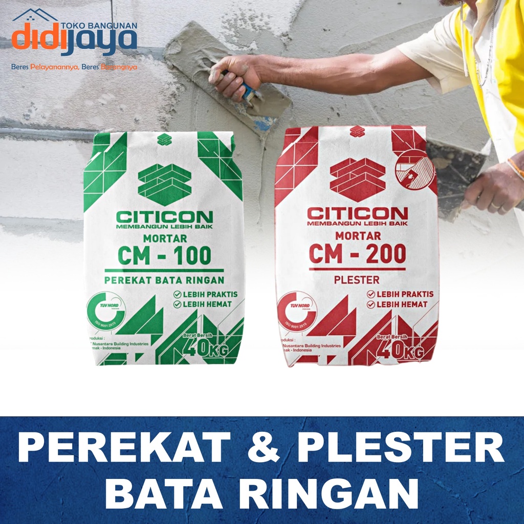 Jual Lem Hebel Bata Ringan - Mortar Citicon & Plester Citicon - Perekat ...
