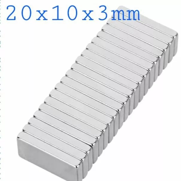 Jual Magnet NEODYMIUM Kotak uk.20x10x3mm | Shopee Indonesia
