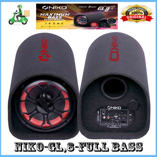 Jual NIKO GL8 - Speaker Tabung 8 inch - Subwoofer Car speaker GL 8 - Bluettooh,Radio,USB/TF ...
