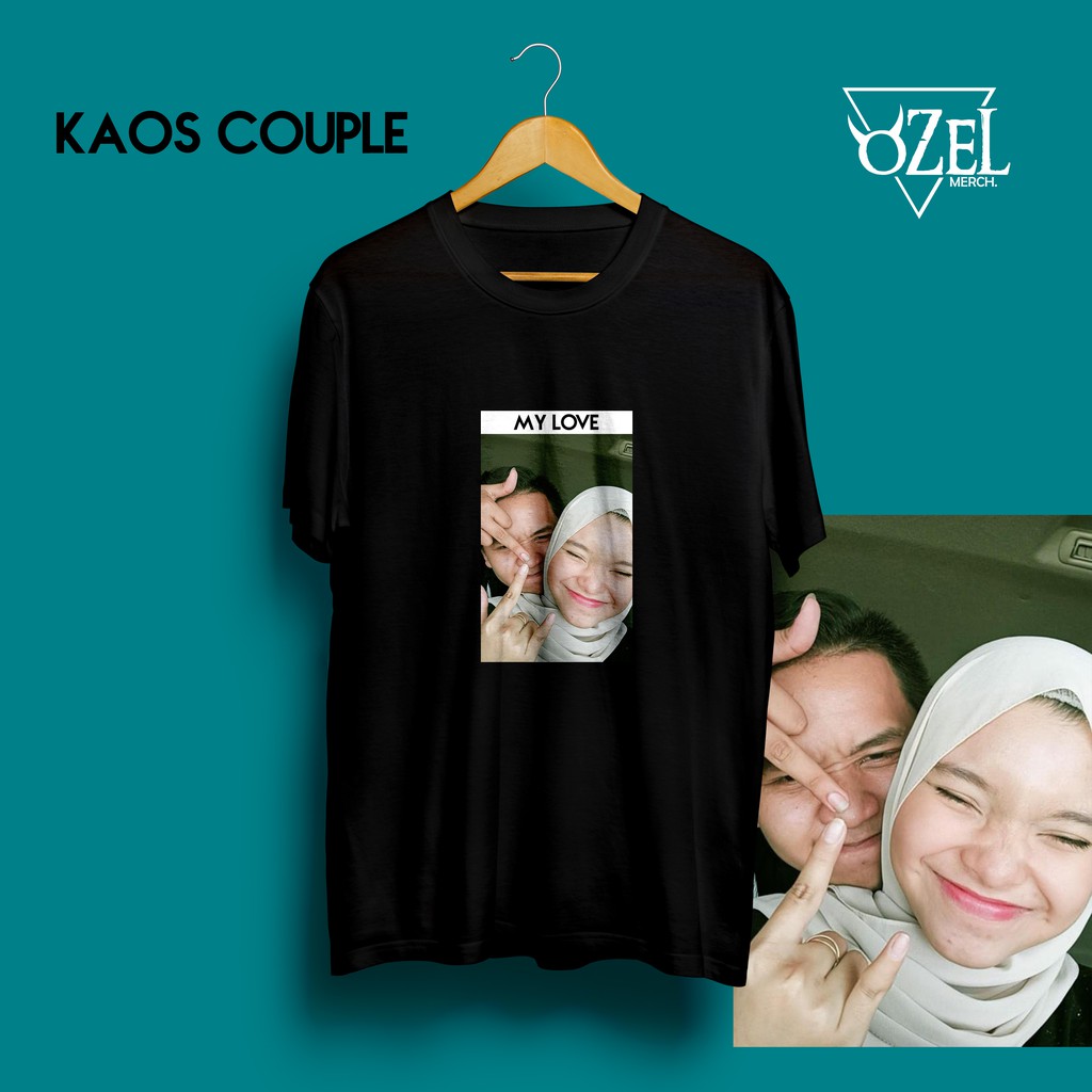 Jual (COD) KAOS FOTO CUSTOM / TULISAN / NAMA SATUAN LENGAN PENDEK FOTO ...