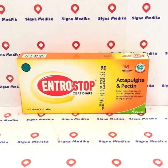 Jual Entrostop Box Isi 2 Strip @10 Tablet - Obat Diare | Shopee Indonesia