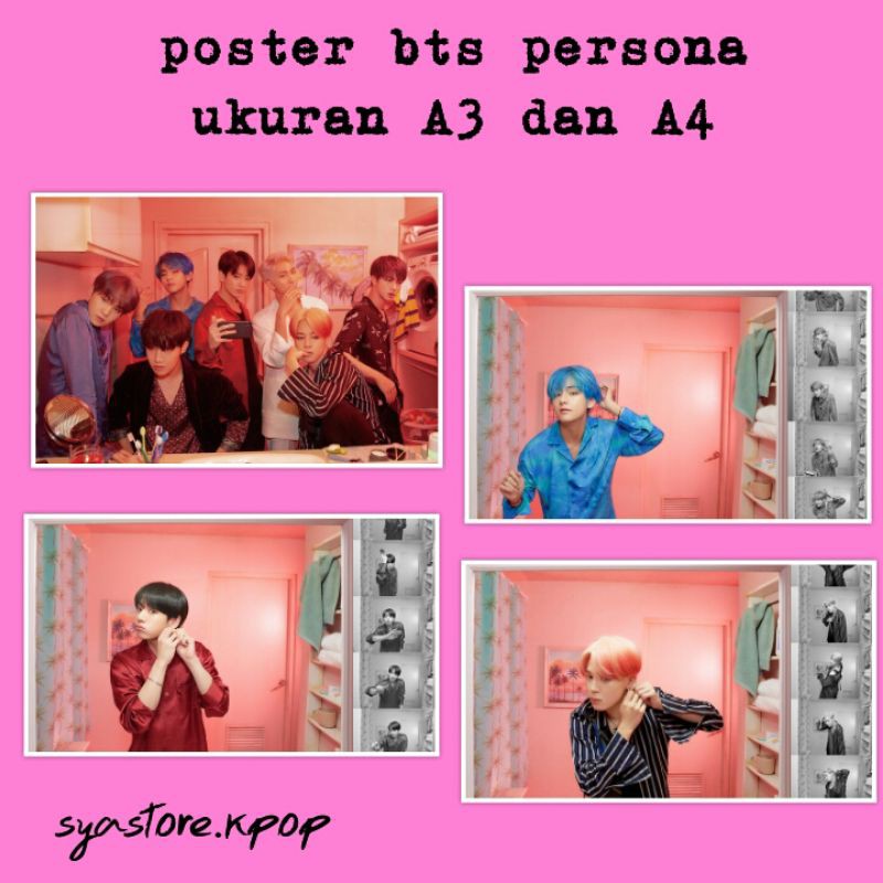 Jual POSTER BTS PERSONA UKURAN A3 & A4 MURAH | Shopee Indonesia
