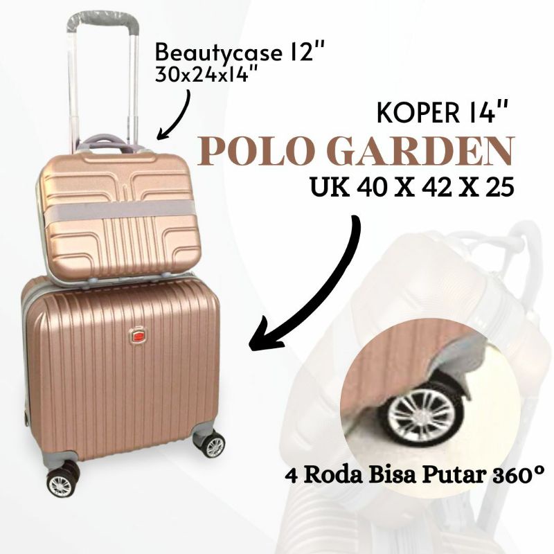 Jual POLO GARDEN koper mini beauty case cabin size ukuran kabin tas ...