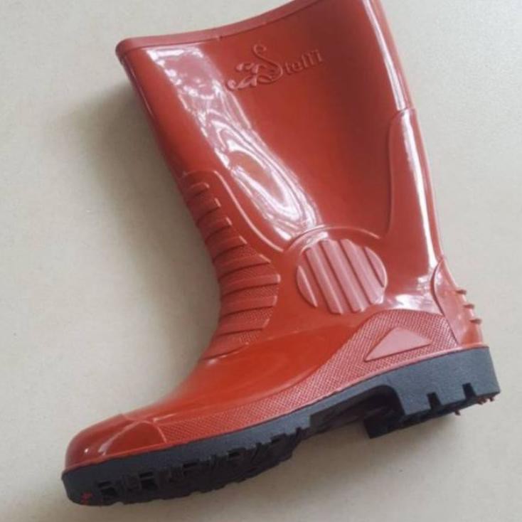 Jual IKD SEMI | Steffi Boots SEPATU BOOT PROYEK PENDEK PVC ANTI AIR ...