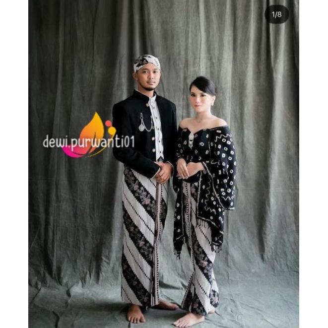 Jual Set Pakaian Prewedd/Couplean Model Basahan_Adat Jawa | Shopee ...