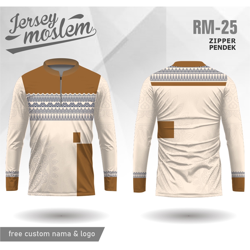 Jual baju koko pakaian muslim pria lengan panjang jersey koko baju pria ...