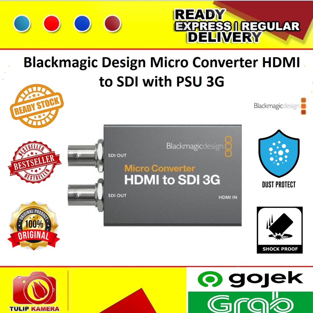 Jual Blackmagic Design Micro Converter HDMI to SDI with PSU 3G | Shopee ...
