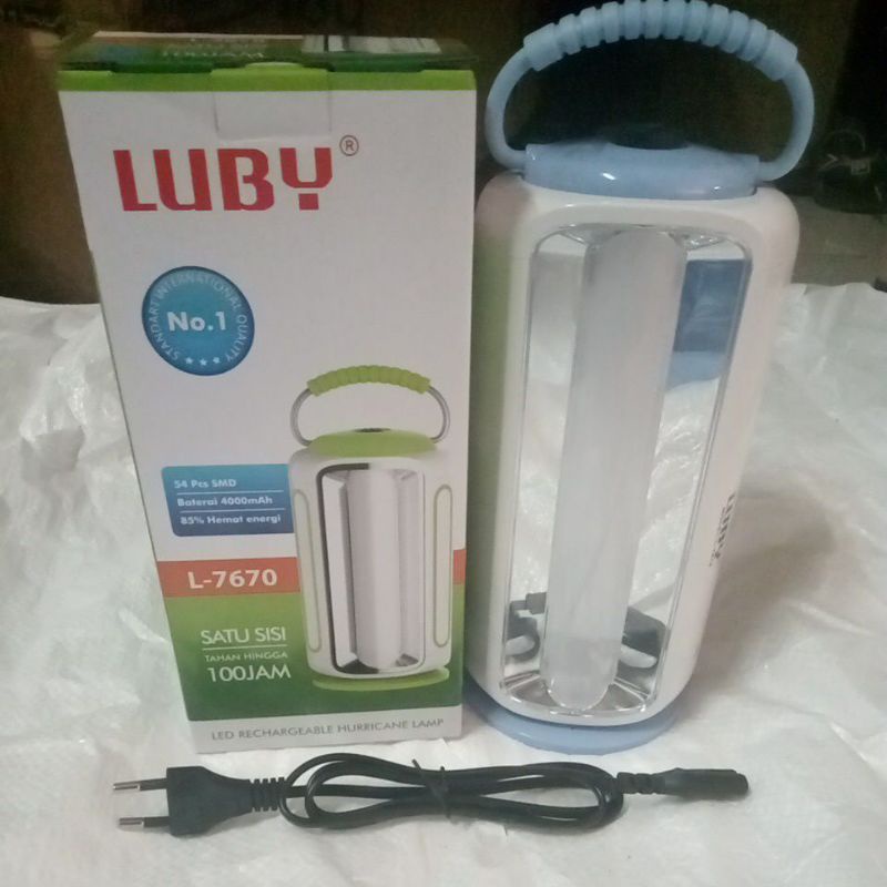 Jual Lampu Emergency Luby L 7670 Rechargeable Hurricane Lamp | Shopee ...