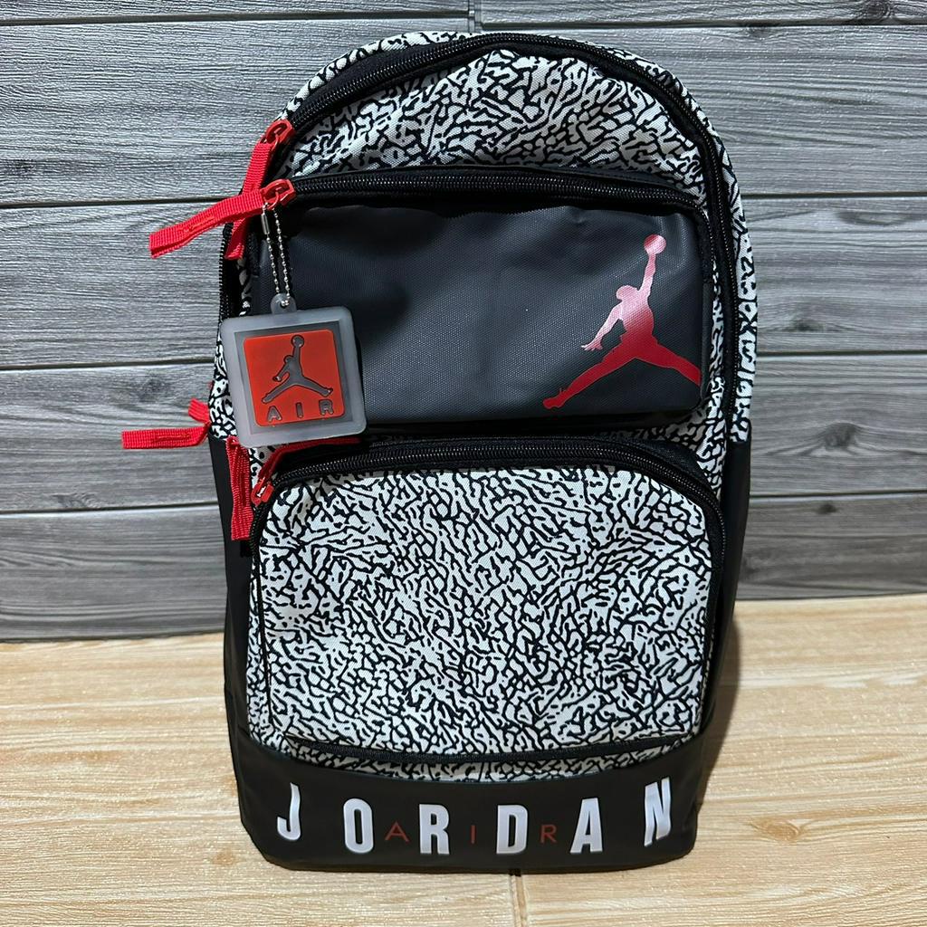 Jual TAS RANSEL AIR JORDAN RETRO ESSENTIAL AGV ORIGINAL ABSTRACT GREY ...