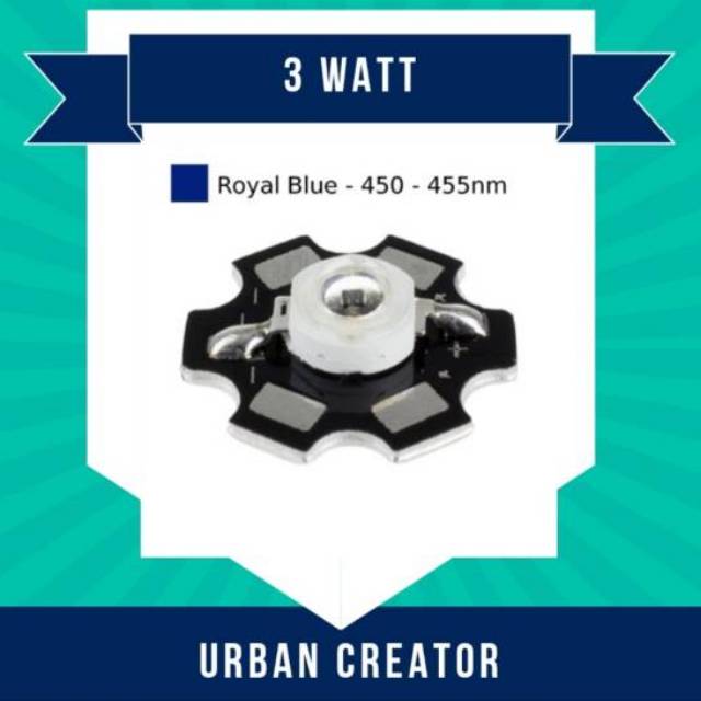 Jual Led HPL Royal Blue 3 Watt Hi Power Grade Full Spectrum | Shopee ...