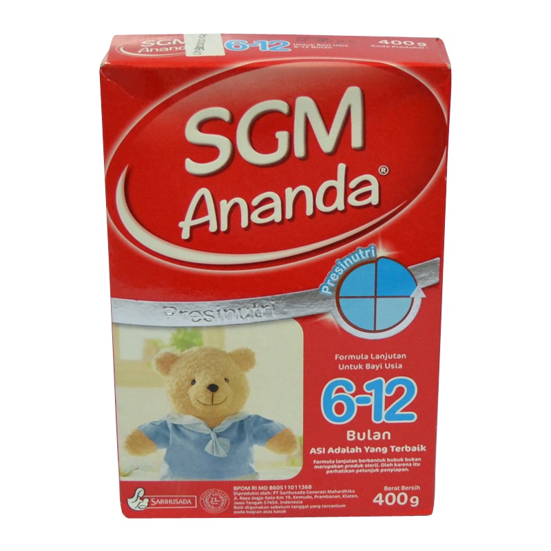 Jual Sgm Ananda Milk 2/6-12 Bln Box 400Gr | Shopee Indonesia