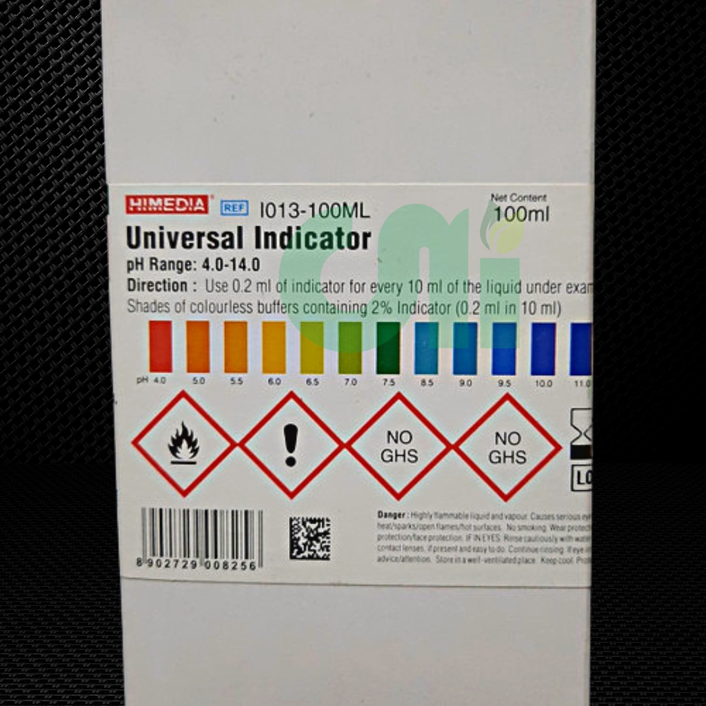 Jual Universal Indicator (pH Range 4,0 - 14,0), Solution, 100ml, 500ml ...
