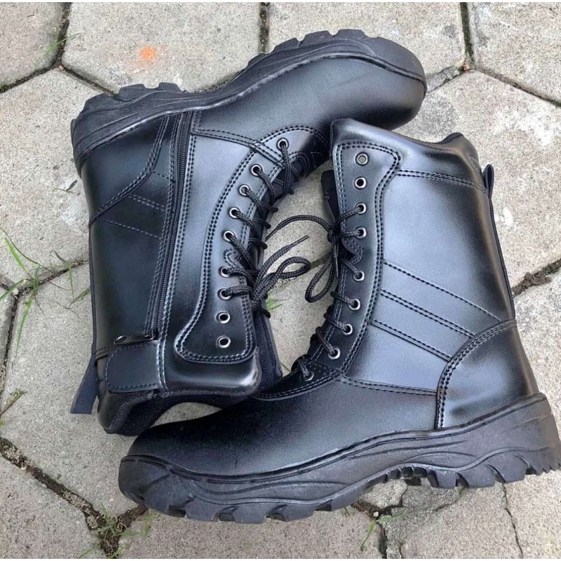 Jual SEPATU PDL TNI/POLRI/SCURITY KULIT SINTETIS PREMIUM | Shopee Indonesia
