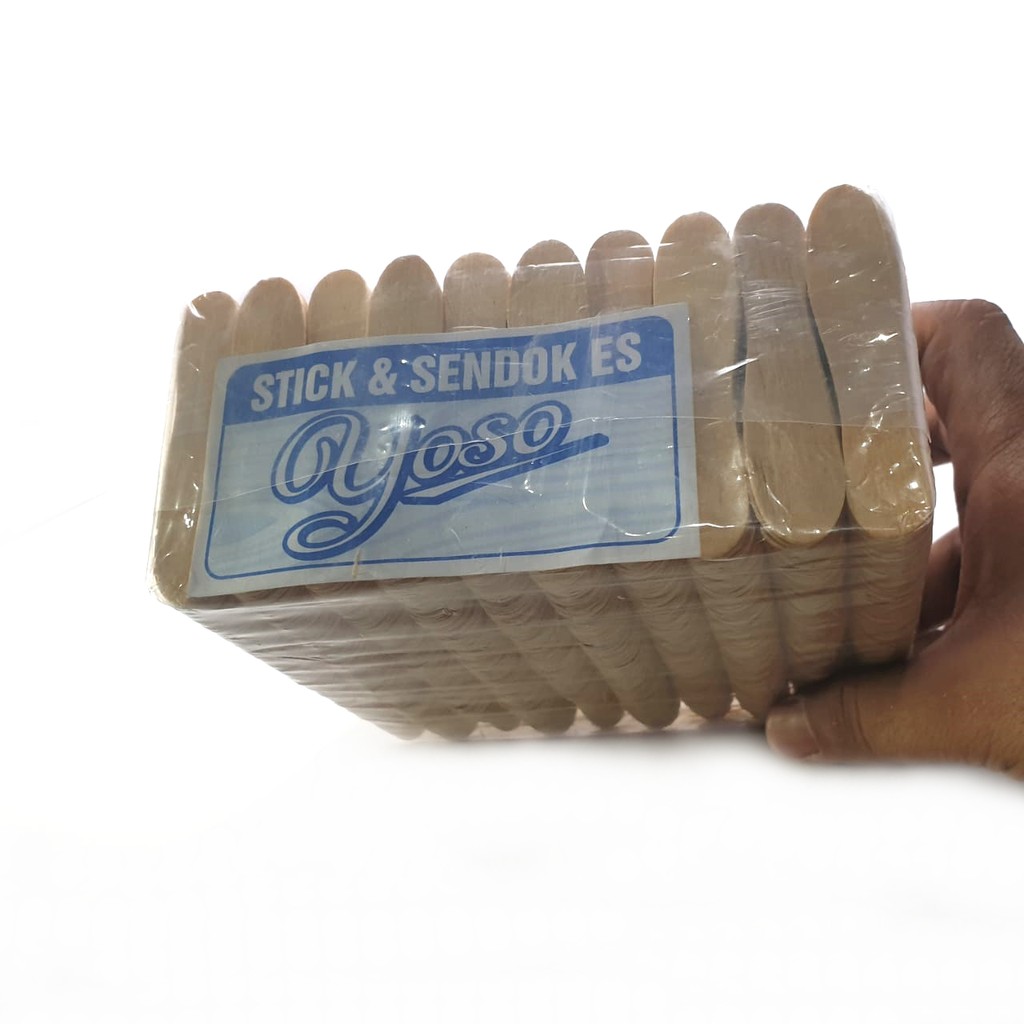 Jual Stik sendok es krim kayu pendek ringan stick ice cream | Shopee ...