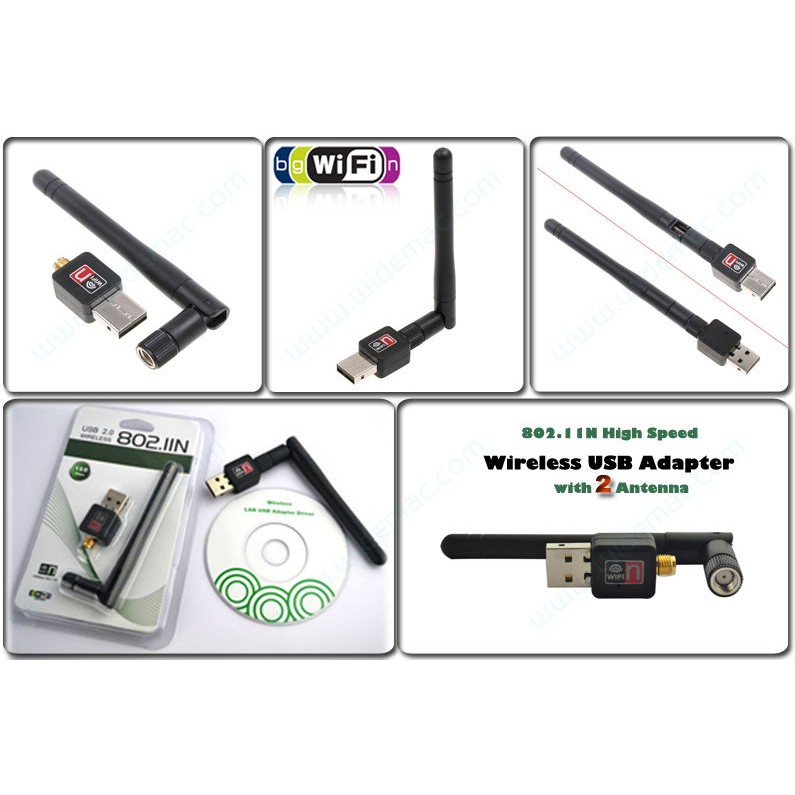 Jual USB WiFi 150Mbps + ANTENA Wireless Adapter 150M | Shopee Indonesia