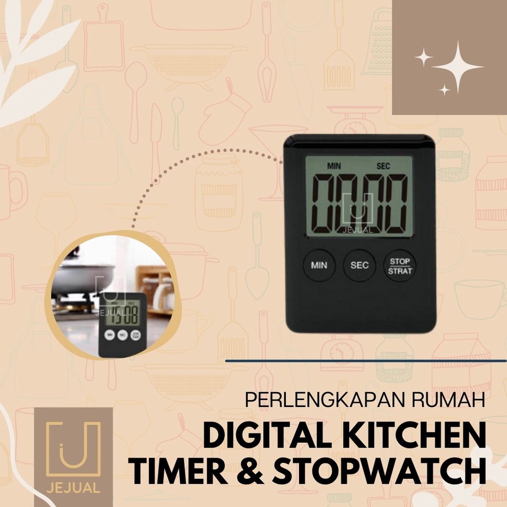 Jual STOPWATCH Kitchen Timer Digital/Jam Dapur/Memasak/Masak/Alarm ...