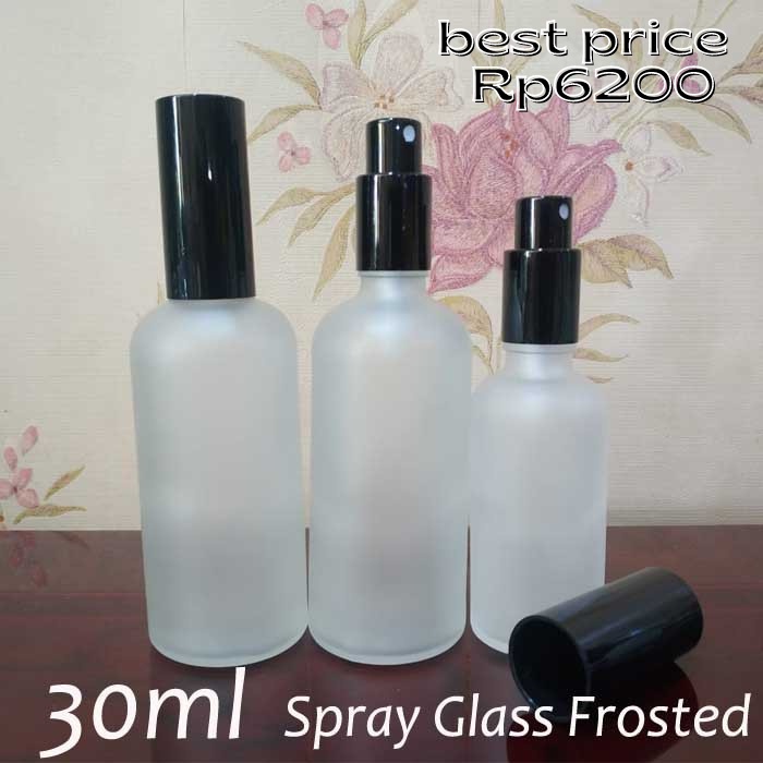 Jual Botol Spray 30ml Refill Kosmetik Parfum Perfume Toner Serum Sprayer 30 ml Kaca Buram Tutup ...