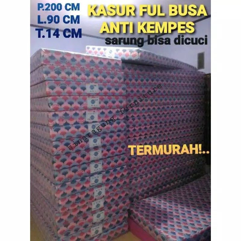 Jual KASUR BUSA FULL BIGFOAM TEBAL 14 CM HARGA PABRIK LANGSUNG | Shopee ...