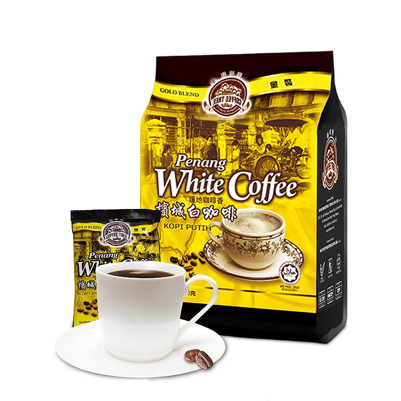 Jual Kopi Gold Blend Coffee Tree Penang White Coffee Less Sugar ...