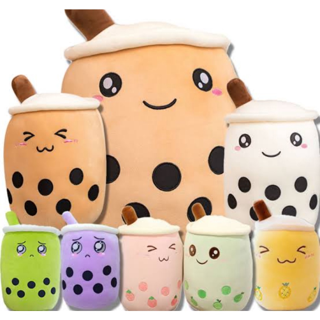 Jual COD JOY KTB Boneka Boba lucu dan imut viral bubble milk tea Ukuran ...