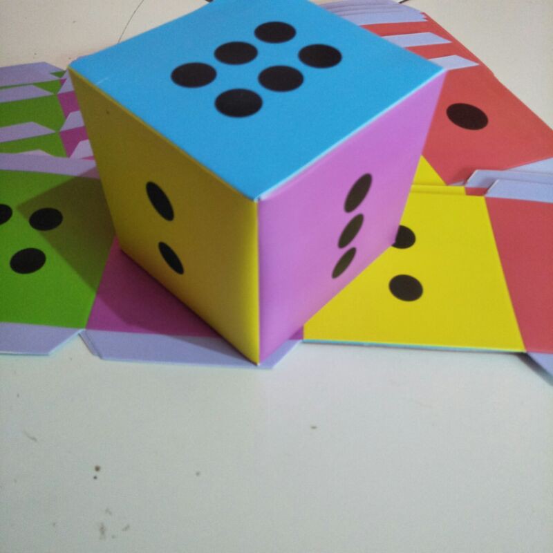 Jual Dadu Jumbo tebal laminasi doff tidak mudah basah | Shopee Indonesia