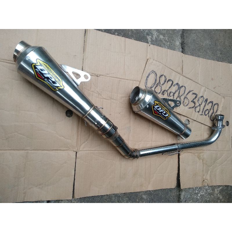 Jual Knalpot DPJ Cornello leher kolong bawah motor C70 vega jupiter ...