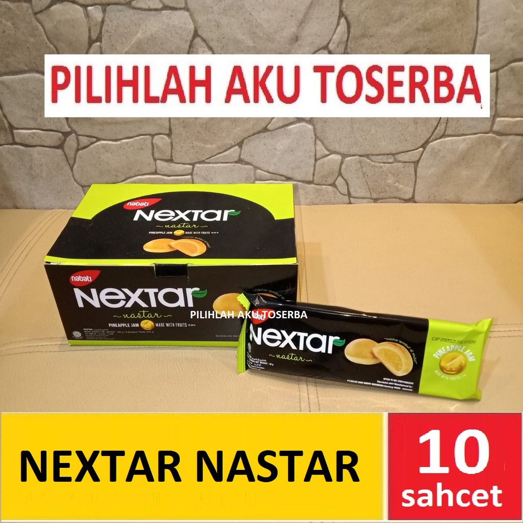 Jual Biskuit Nabati NEXTAR NASTAR Nanas - isi 10 sachet (HARGA 1 BOX ...