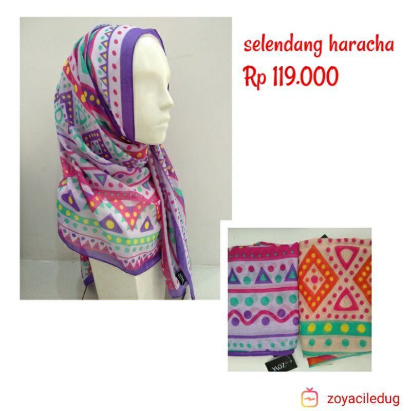 Jual ZOYA -KERUDUNG PASHMINA PANJANG MOTIF HARACHA by ZOYA ORIHINAL ...