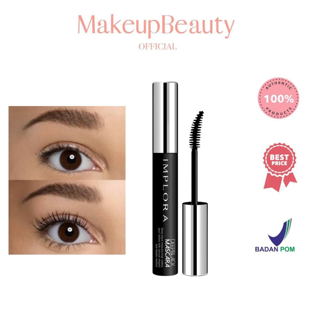 Jual IMPLORA Deep Black Mascara 3.8gr | Shopee Indonesia