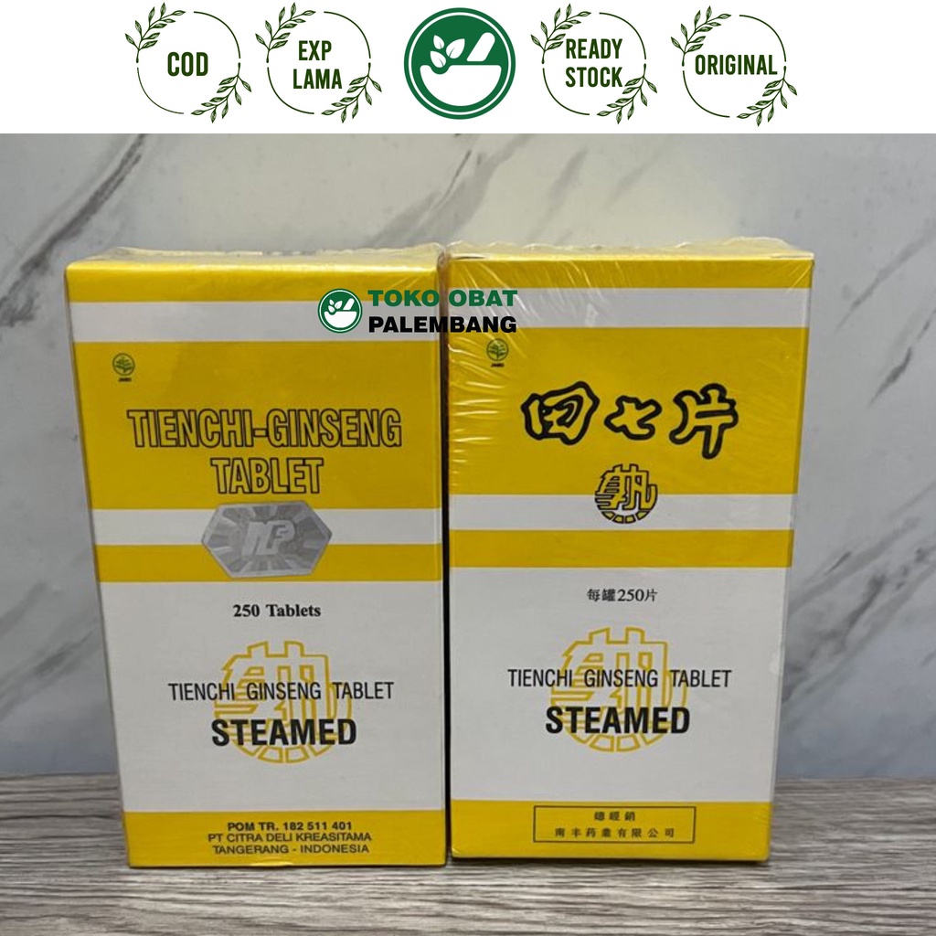 Jual TIENCHI GINSENG STEAMED 250TABLET NF TIEN CHI TABLET PEREDARAN ...