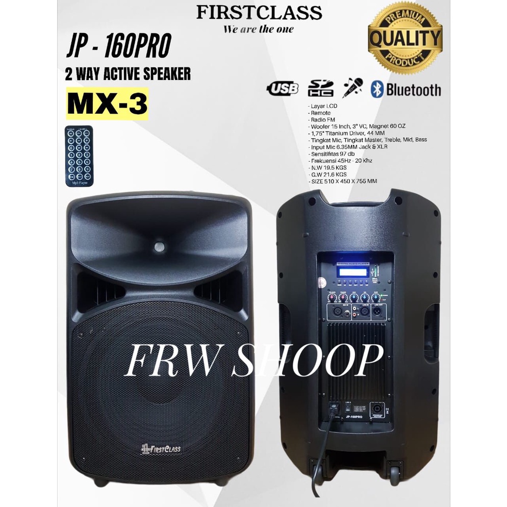 Jual SPEAKER AKTIF FIRSTCLASS JP 160 PRO MX 3 / FIRST CLASS JP 160 PRO MX3 | Shopee Indonesia