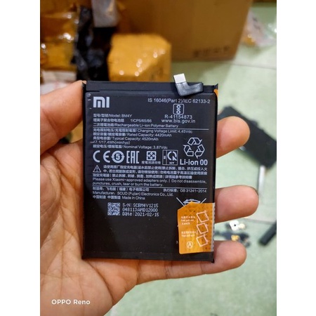 Jual baterai poco f3 5g original battery poco f3 5g battery bm4y copotan | Shopee Indonesia