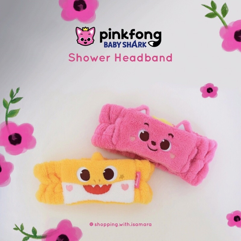 Jual Pinkfong Baby shark Shower Headband / Bando / Bandana / Facial ...