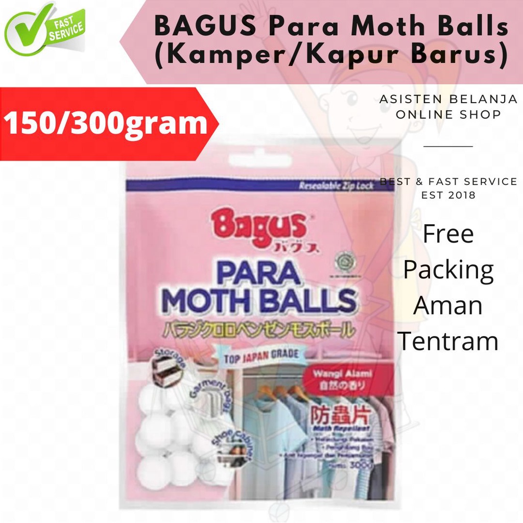 Jual Bagus Para Moth Ball Balls Kamper Kapur Barus Lemari 150 / 300gram ...