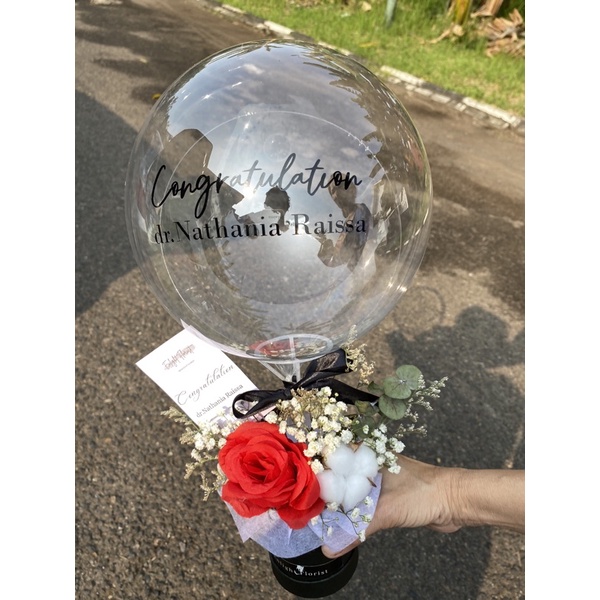 Jual Box Bunga Kecil Pot Bunga Kecil dengan Balon | Shopee Indonesia