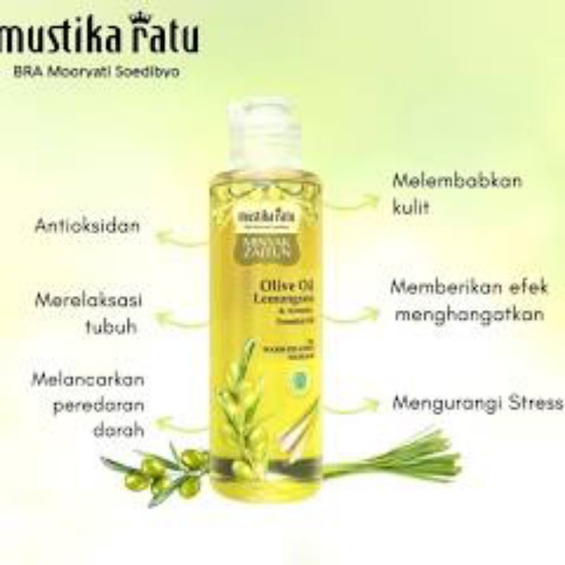 Jual Mustika Ratu Minyak Zaitun Lemongrass&Aromatic Essential oil 150ml ...
