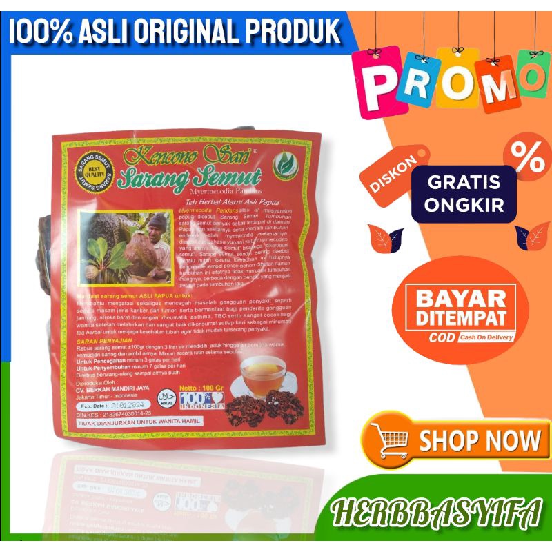 Jual Teh Sarang Semut PAPUA KENCONO SARI 100 GRAM Asli Original tubruk ...