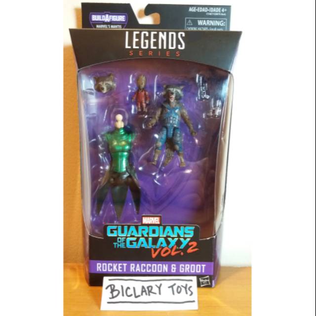 Jual ORI Marvel Legends Rocket Raccoon Groot GOTG Guardians Hasbro SHF ...