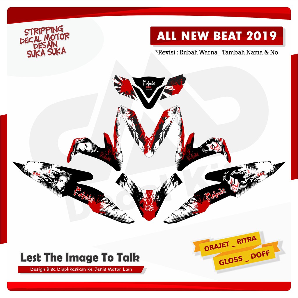 Jual Decal Sticker Honda Beat Stiker Full Body Honda Beat Esp-Street ...