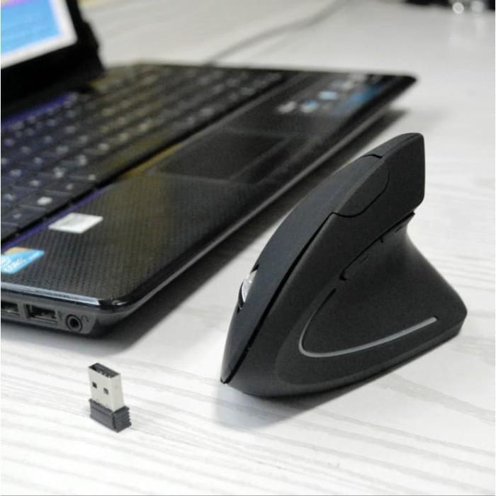 Jual Mouse Wireless Bluetooth Vertical Vertikal Ergonomic Ergonomis ...
