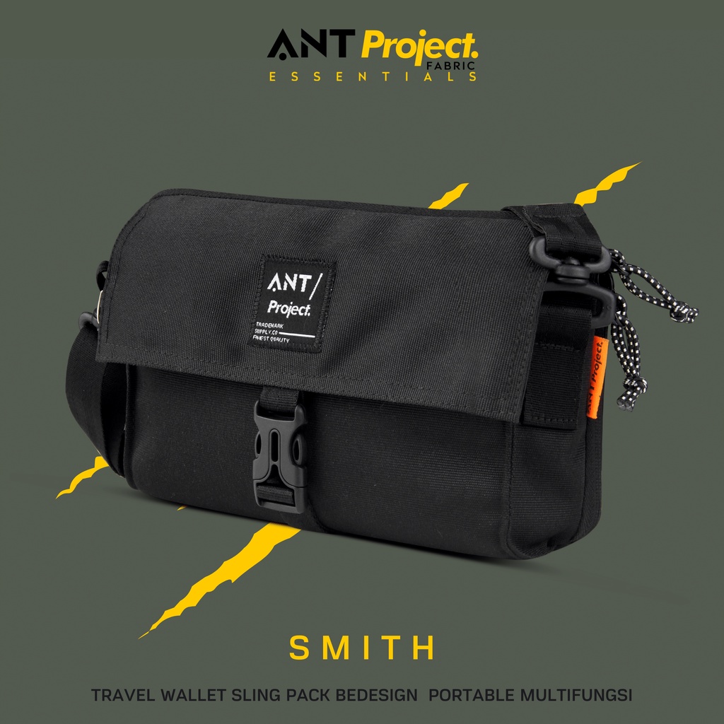 Jual ANT Project - New Tas Sling Bag Wallet SMITH - Tas Selempang Pria ...