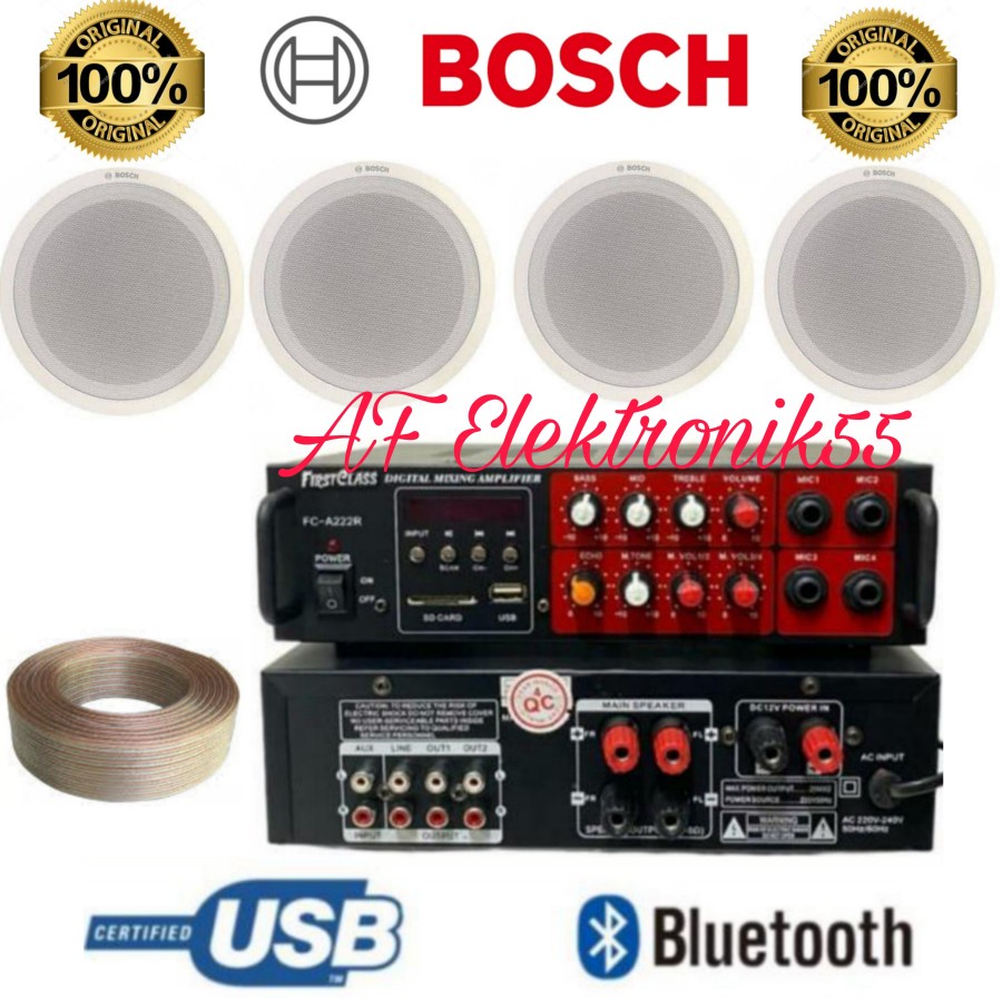 Jual Paket sound speaker ceilling BOSCH ( 4 unit speaker ) | Shopee ...