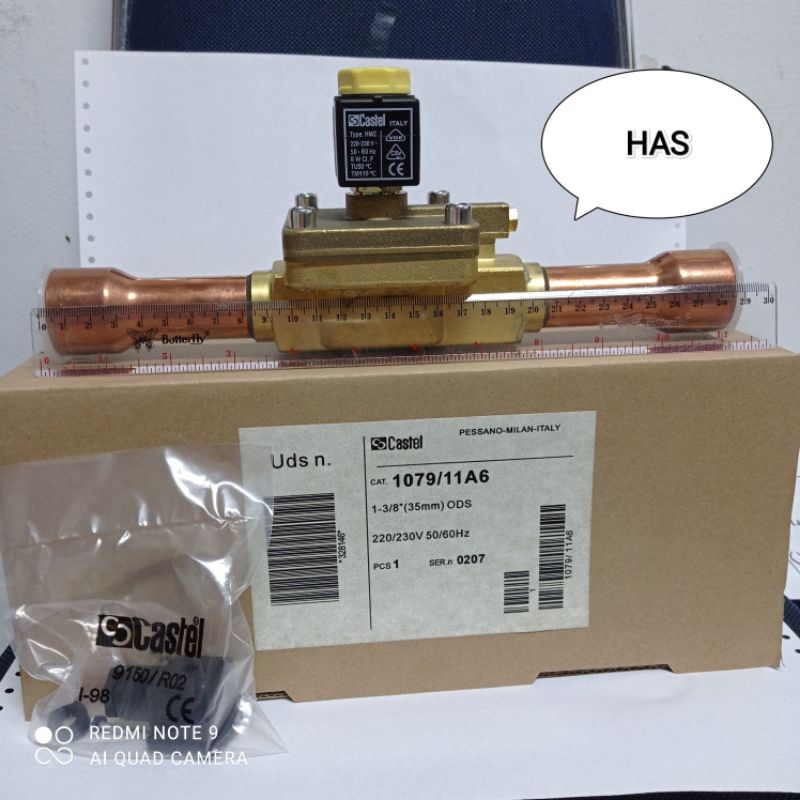 Jual Solenoid Valve castel 1 3/8" 1099/11A6 atau Solenoid valve Danfoss ...