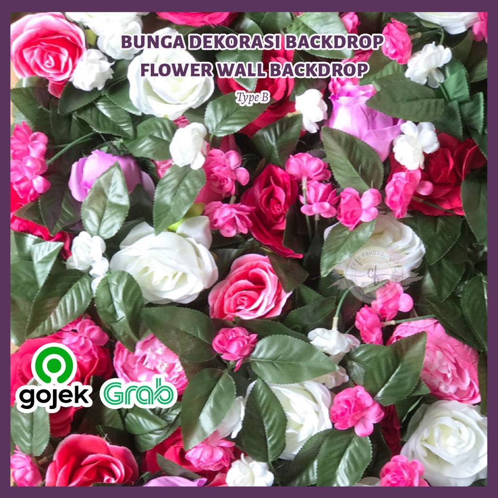 Jual Bunga Dekorasi Backdrop Flower Wall Backdrop - Type B | Shopee ...