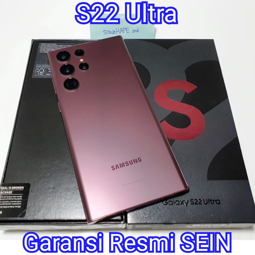 Jual HP Samsung S22 Ultra 256GB 512GB Resmi SEIN 2nd Second Dual Sim Fullset Mulus | Shopee ...