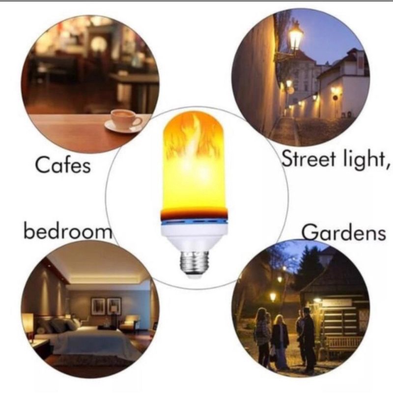 Jual Lampu Led Api 9w 9 Watt Lampu Cafe Dekorasi Api Lampu Hias Api E27