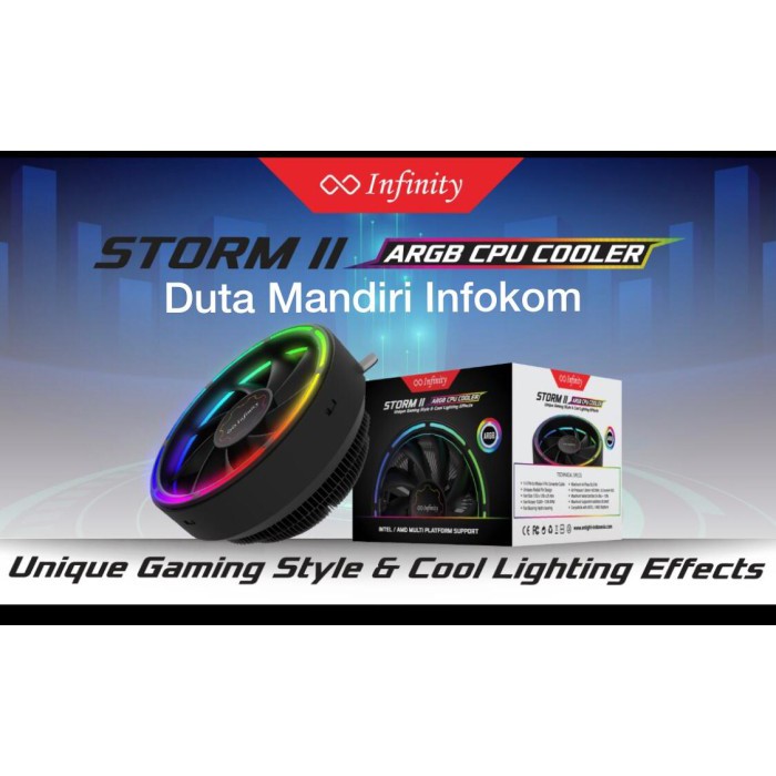 Jual Infinity Strom II ARGB - Air CPU Cooler for Intel & AMD | Shopee ...