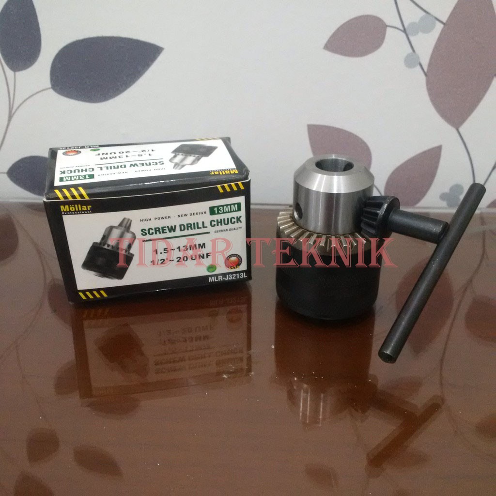 Jual Drill Chuck / Kepala Bor 13mm 13 mm Sock Drat 1/2" 20UNF MOLLAR ...