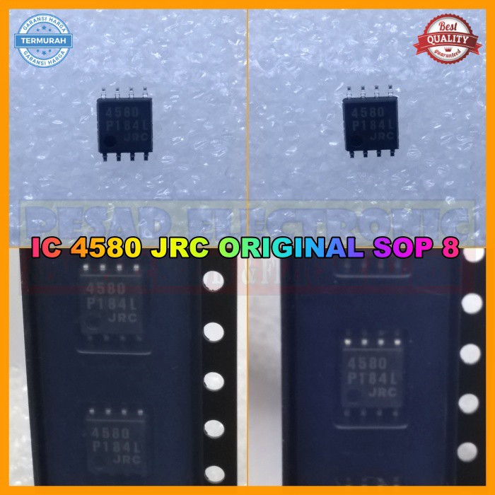 Jual IC 4580 JRC4580 NJM4580 Ic4580smd Ic4580 Wide Body SMD SOP-8 ...
